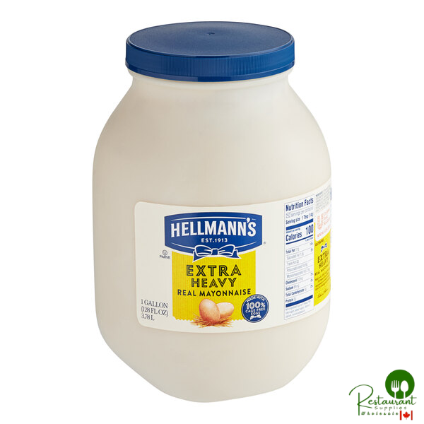 Hellmann's Extra Heavy Mayonnaise 1 Gallon Container - 4/Case – Prime ...
