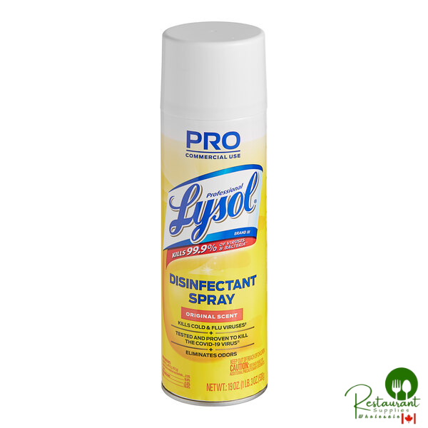 Lysol RAC04650CT 19 oz. Original Scent Disinfectant Spray - 12/Case ...